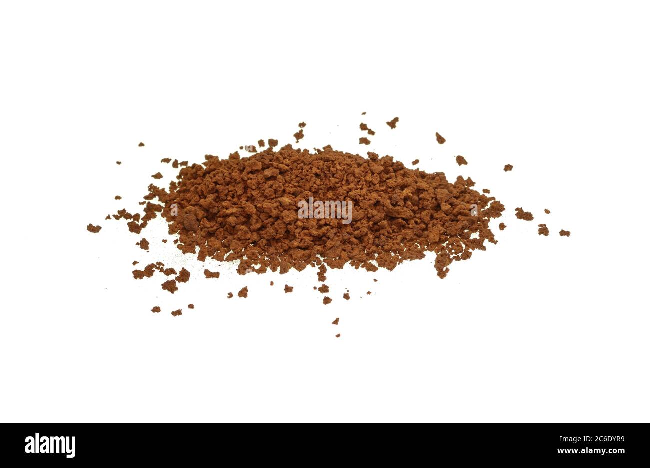 Instant Coffee powder isolated on white background Stock Photo - Alamy