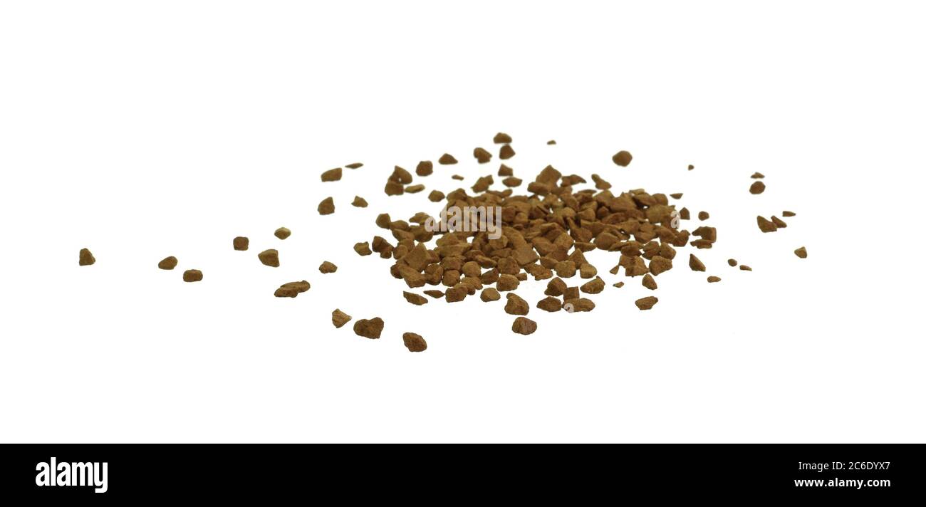 Instant Coffee powder isolated on white background Stock Photo - Alamy