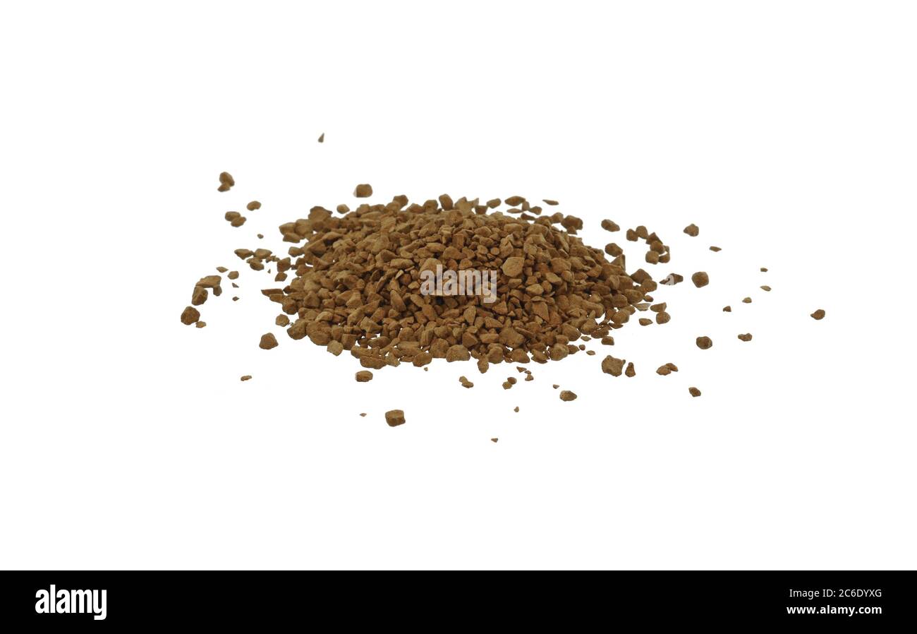 Instant Coffee powder isolated on white background Stock Photo - Alamy
