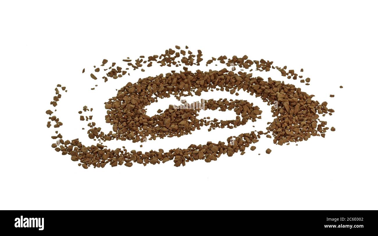 Instant Coffee powder isolated on white background Stock Photo - Alamy