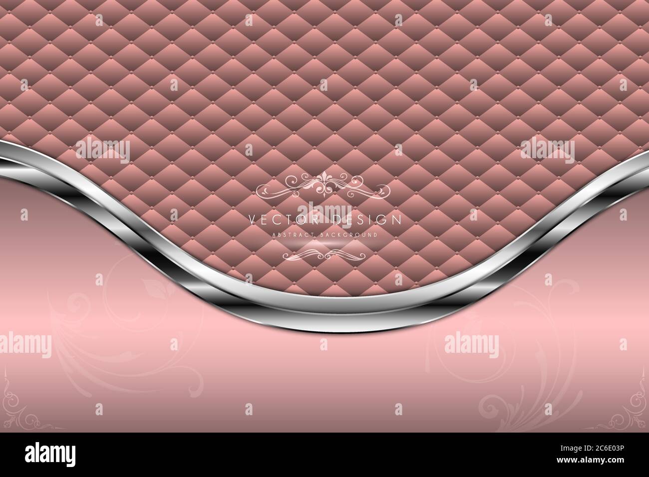 Elegant Pink And Silver Background
