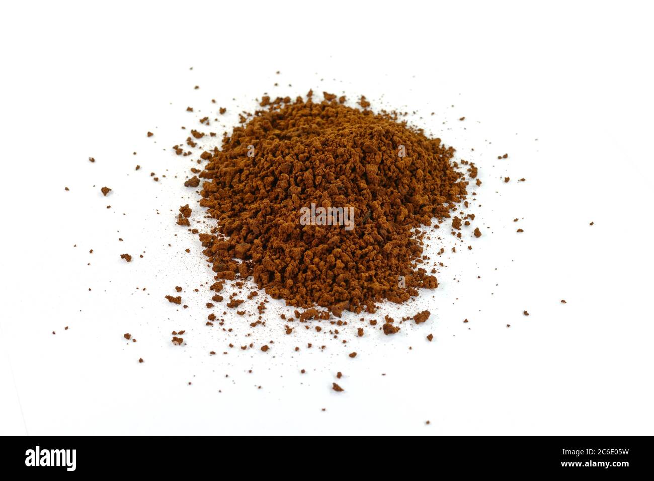 Instant Coffee powder isolated on white background Stock Photo - Alamy