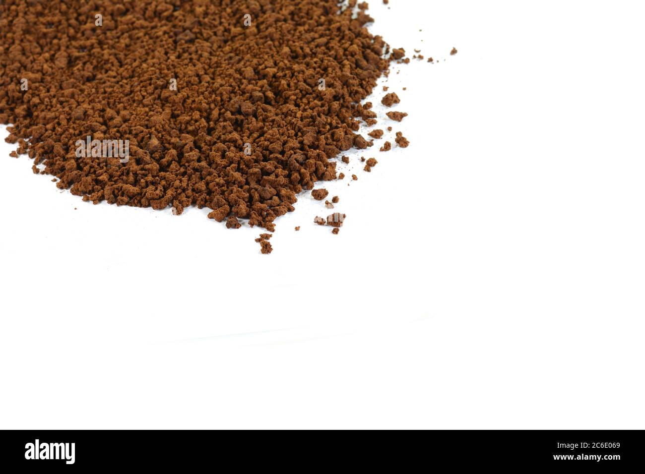 Instant Coffee powder isolated on white background Stock Photo - Alamy