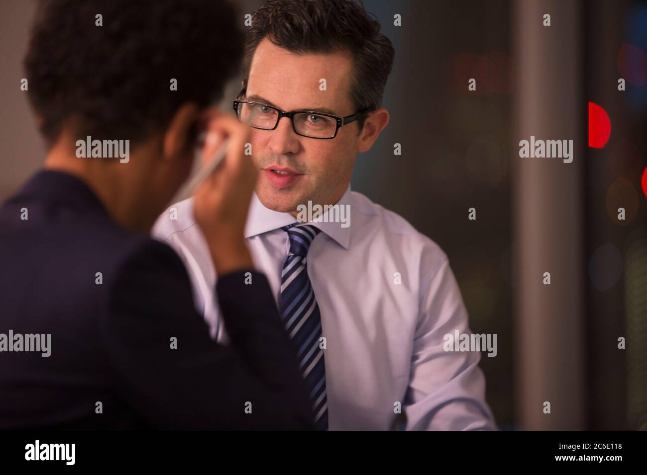 Business people talking Stock Photo - Alamy