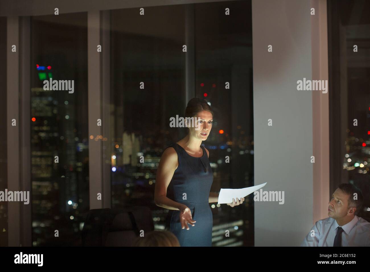 Late night meeting hi-res stock photography and images - Alamy