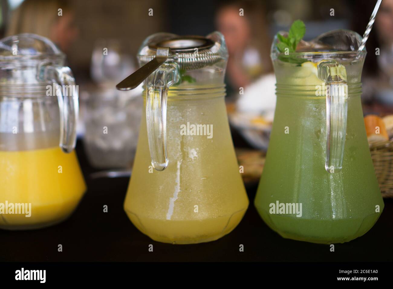 Fresh lemonade on the buffet table - Festive table on birthday Stock ...
