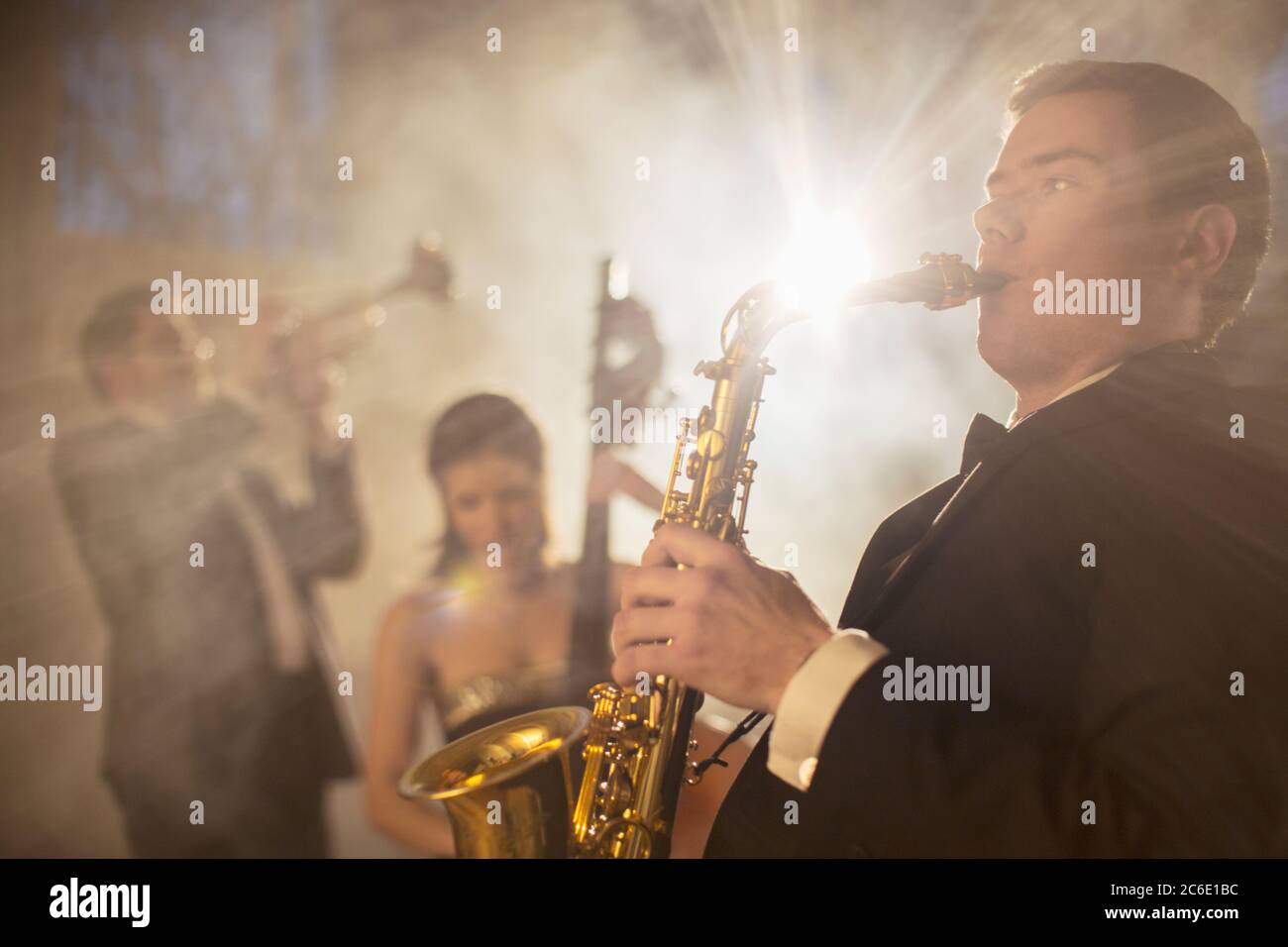 Jazz musicians performing Stock Photo - Alamy