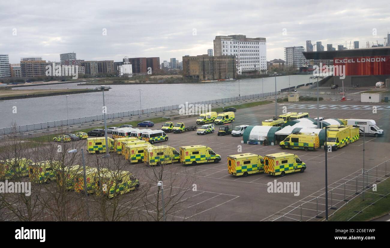 Nhs nightingale hospital excel hi-res stock photography and images - Alamy