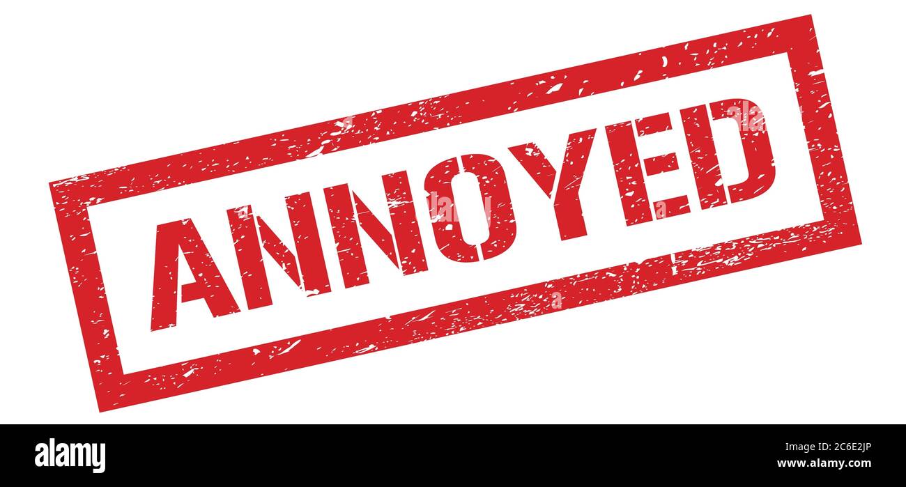 Annoyed word hi-res stock photography and images - Alamy