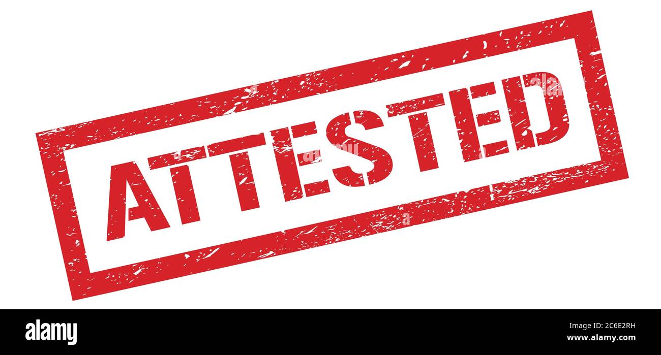 Attested stamp hi-res stock photography and images - Alamy