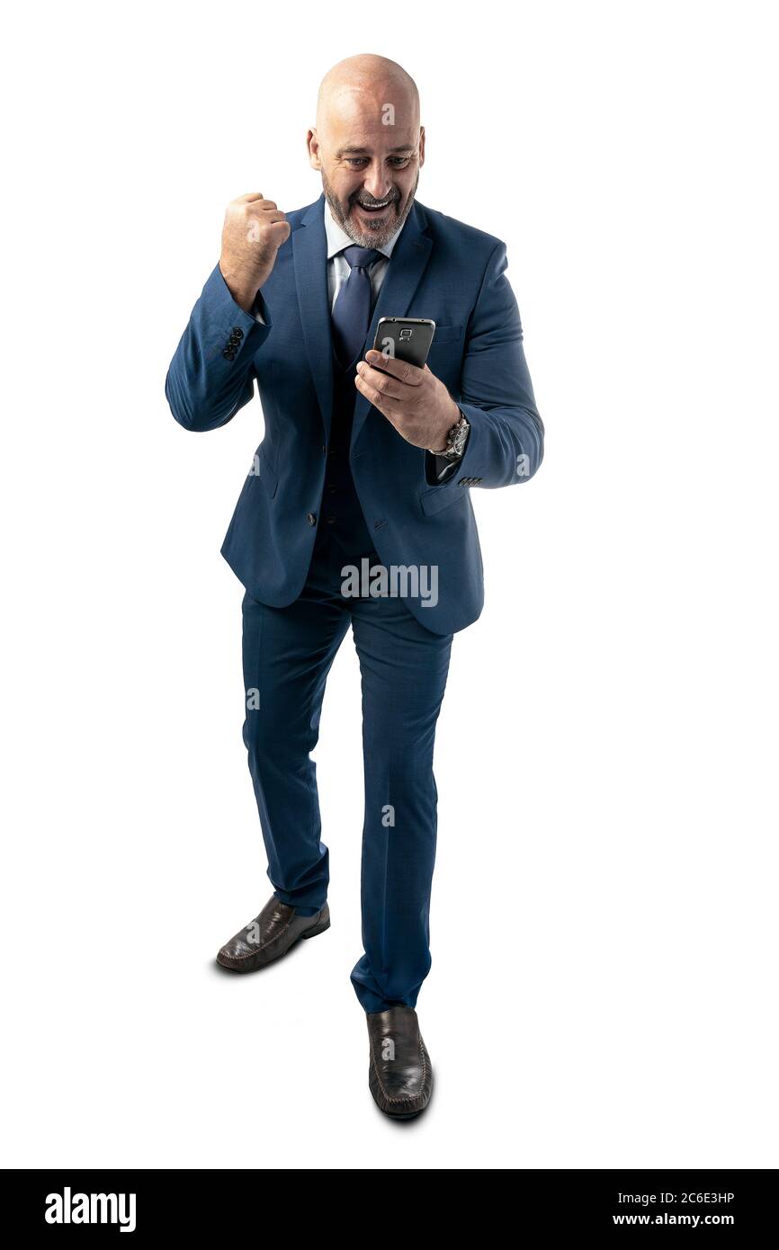 Happy male security guard Cut Out Stock Images & Pictures - Alamy