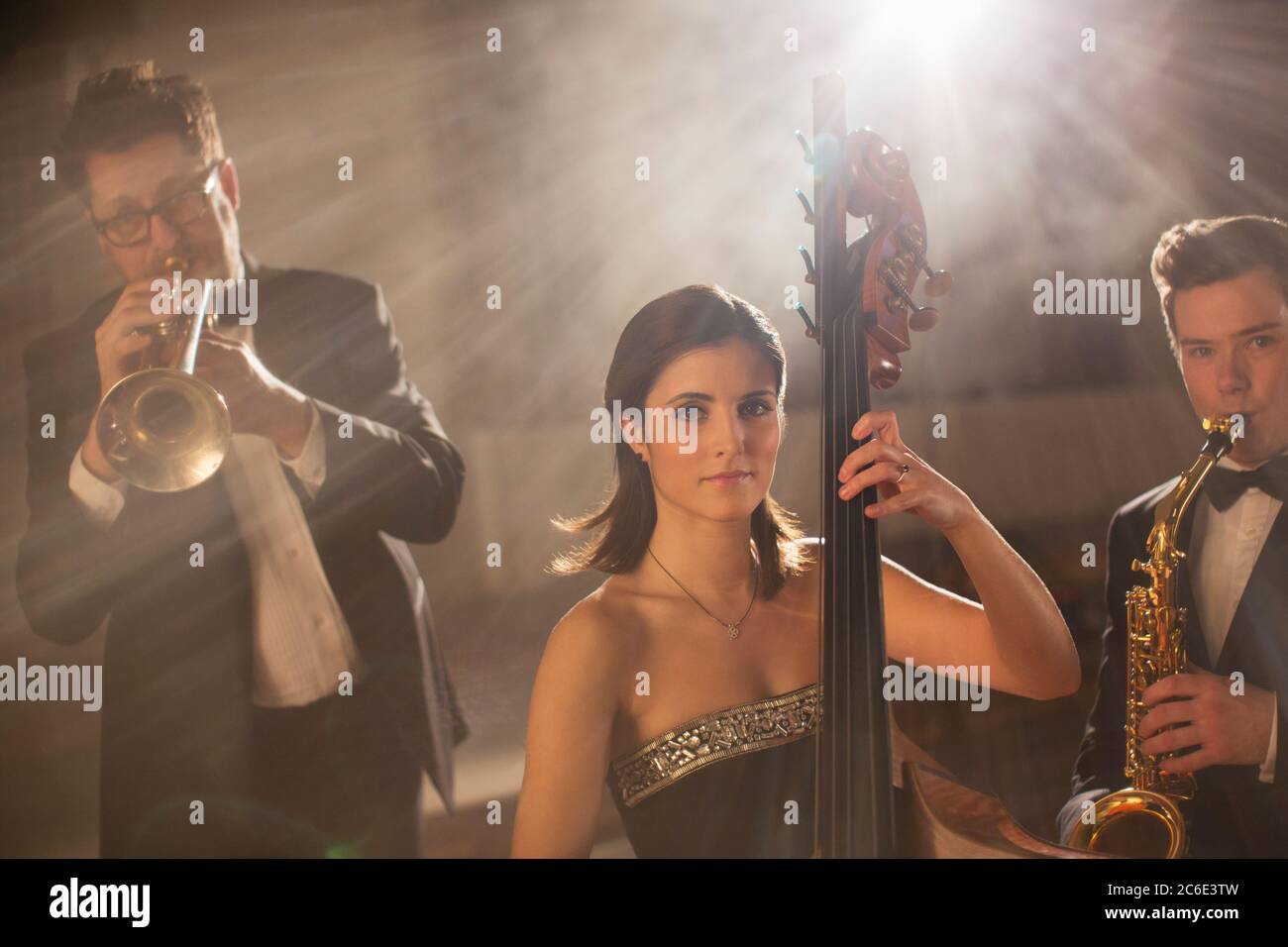 Portrait young jazz man trumpet hi-res stock photography and images - Alamy