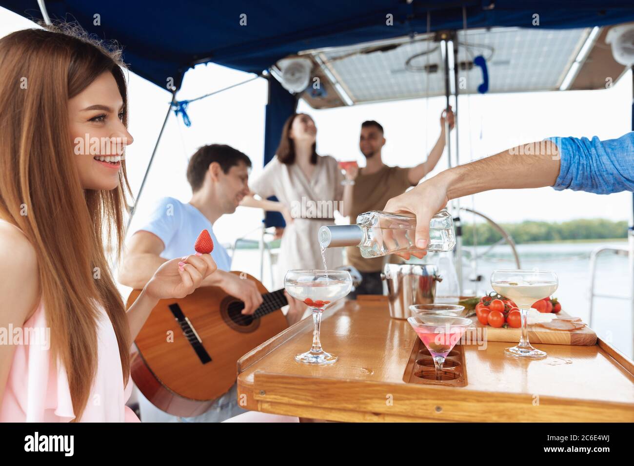 Group girls on cruise ship High Resolution Stock Photography and Images ...