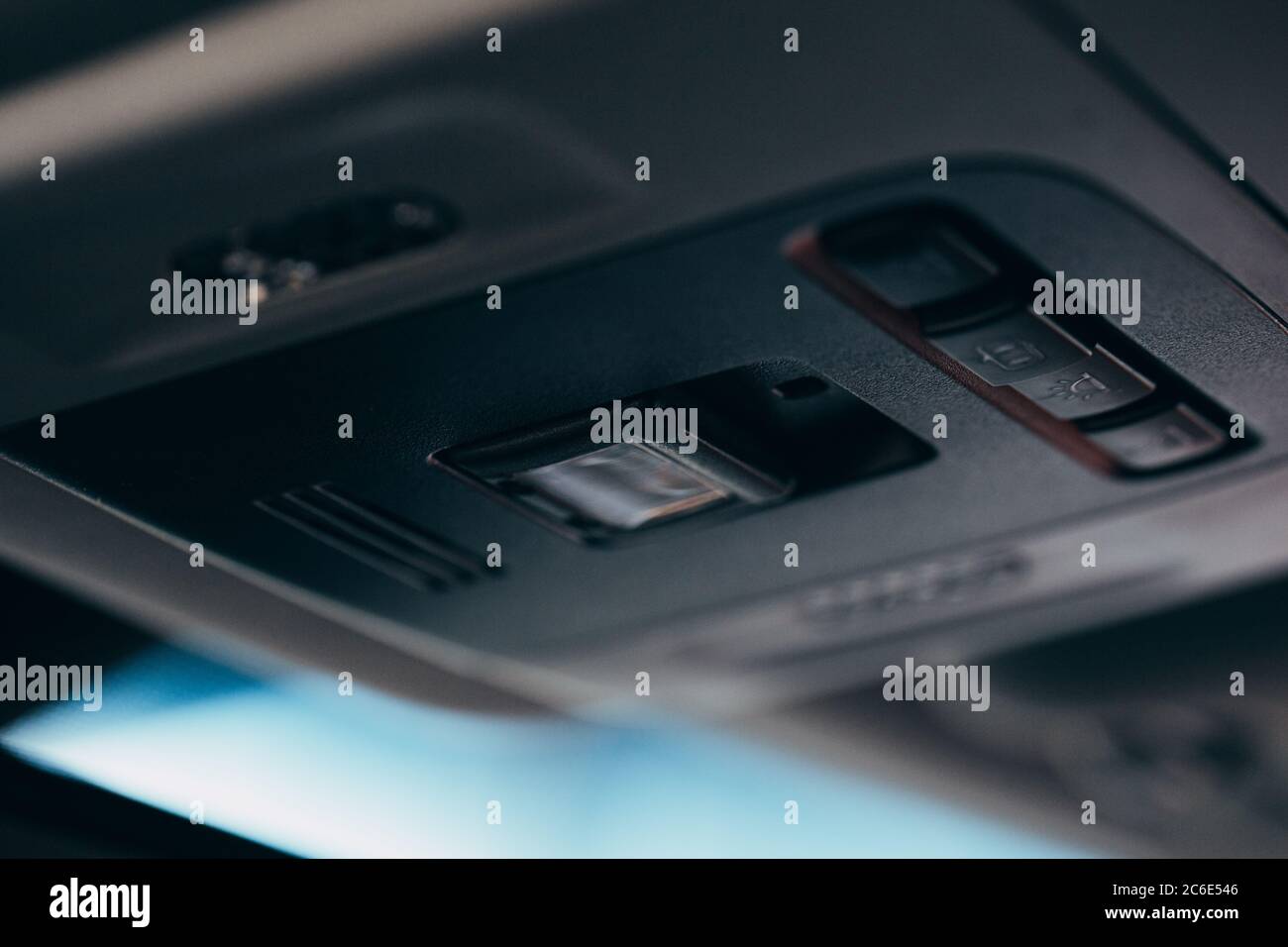 car interior - devices, the concept of driving Modern car interior ...