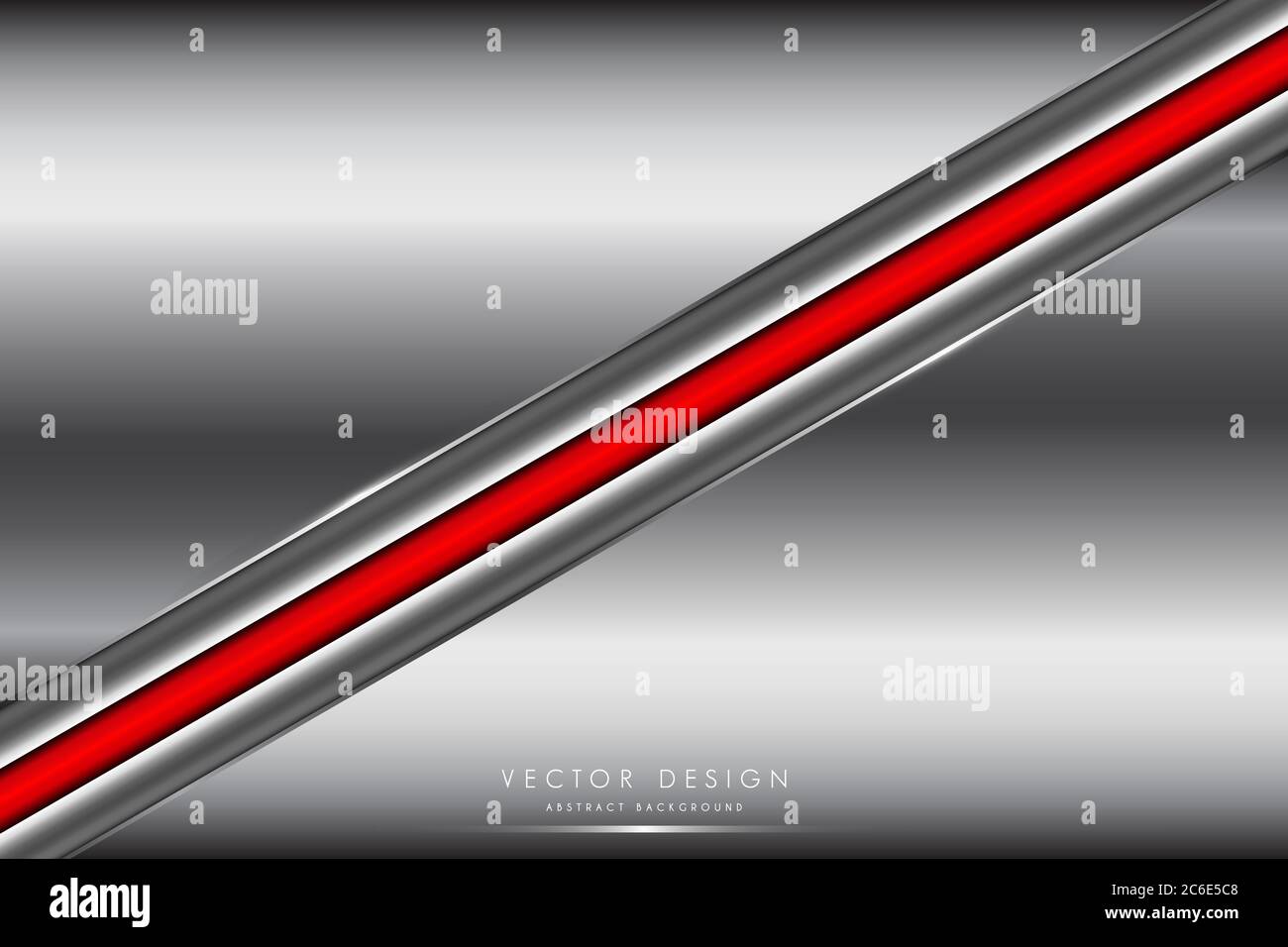Metallic background.Gray and silver with red steel. metal technology ...