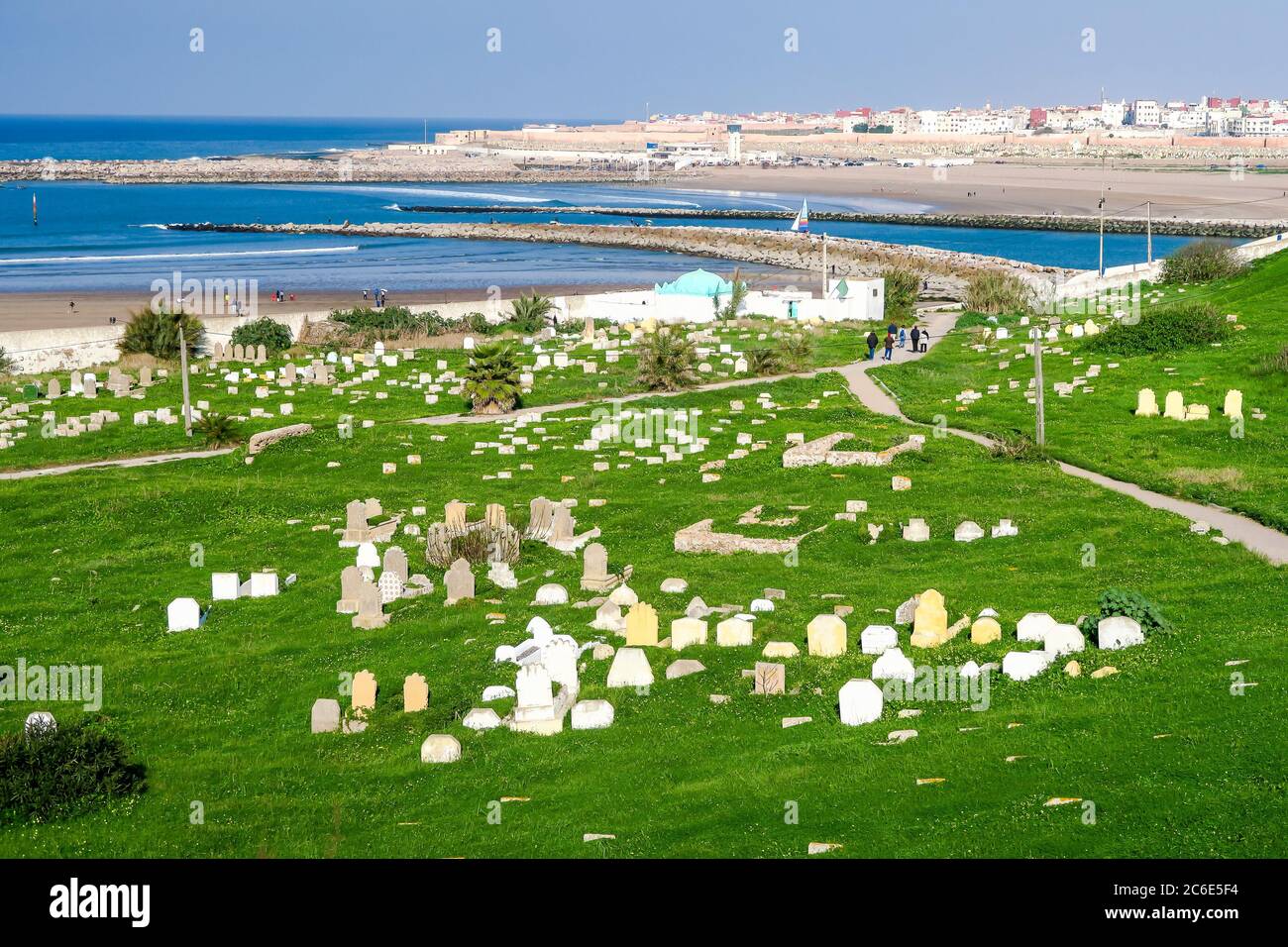 panoramic view of rabat city capital morocco, beautiful photo digital ...