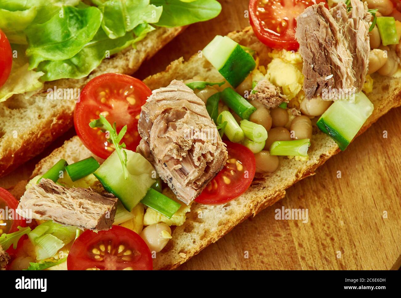 Pan Bagnat - Le French Tuna Salad Sandwich Stock Photo - Alamy