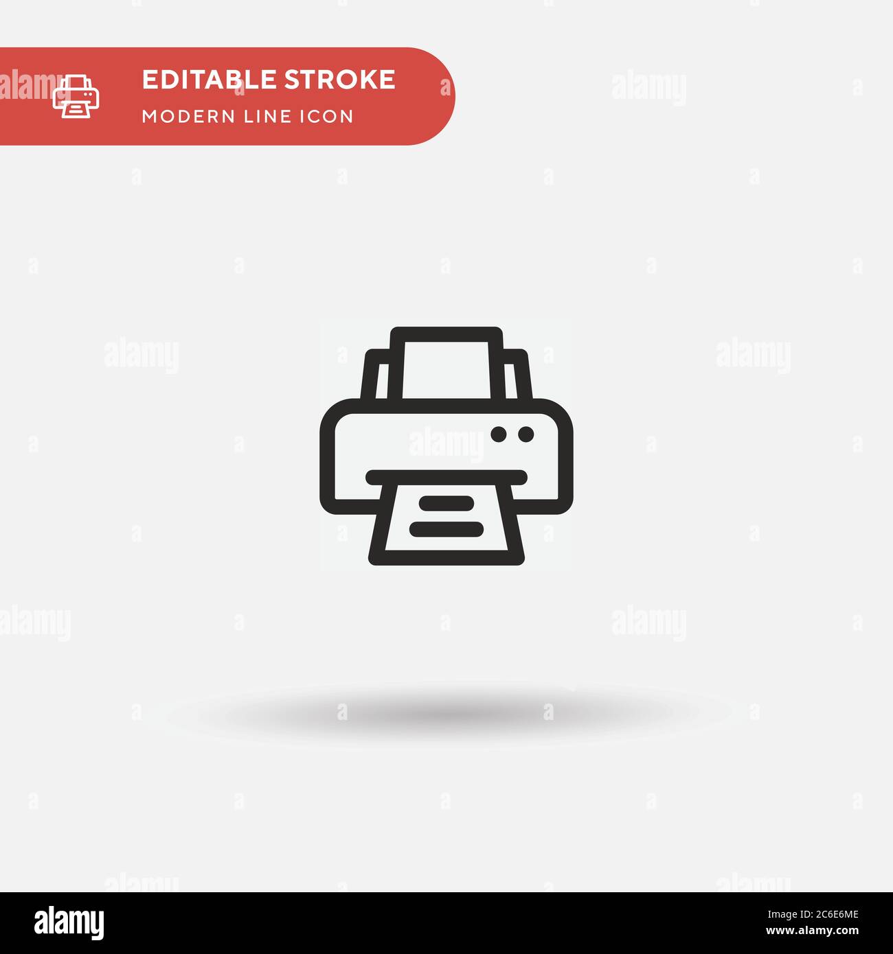 Printer Simple vector icon. Illustration symbol design template for web ...