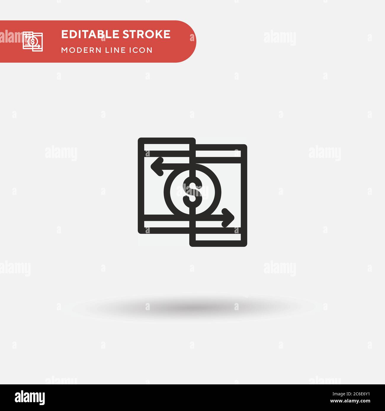 Exchange Simple vector icon. Illustration symbol design template for ...