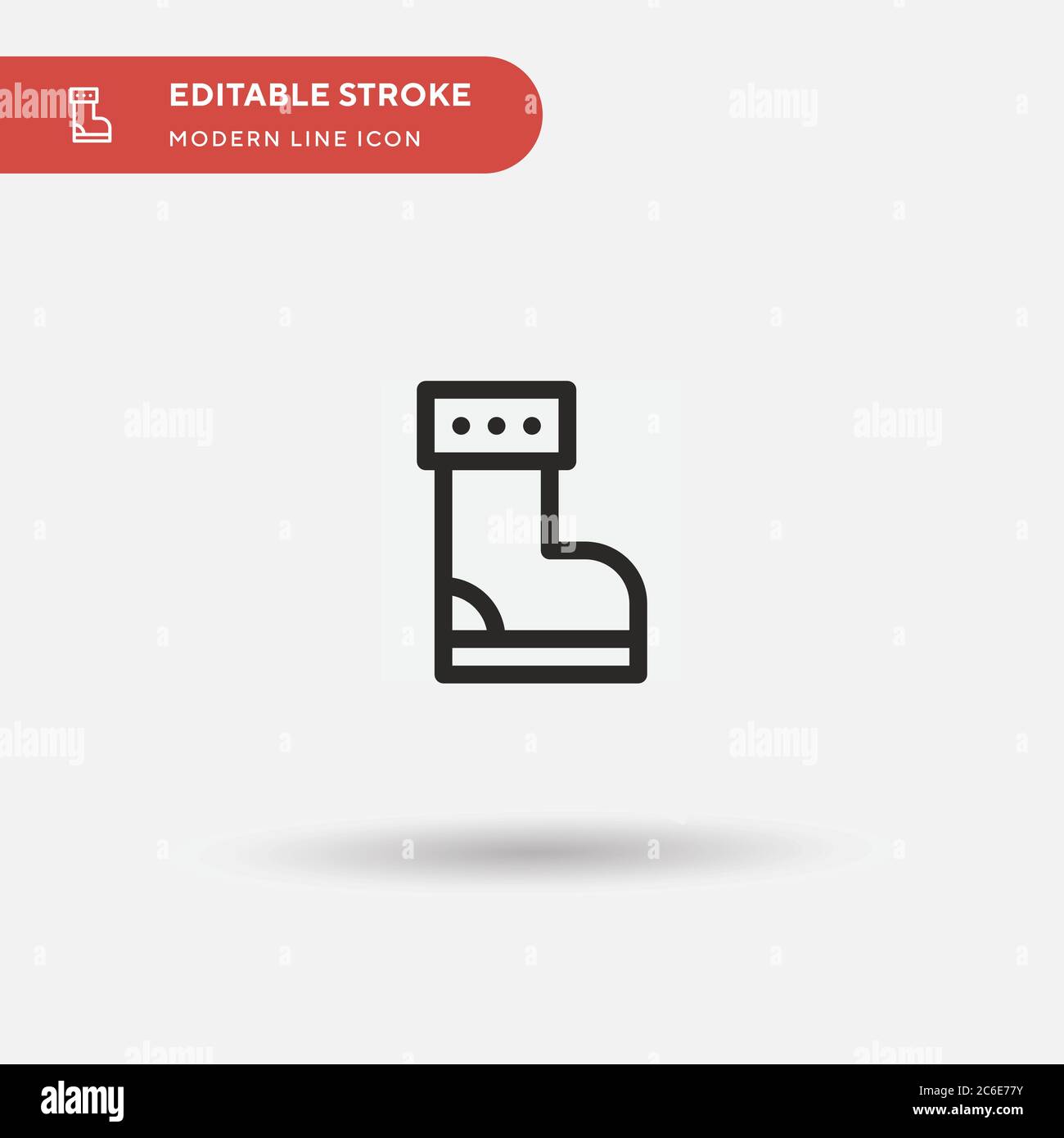 Boot Simple vector icon. Illustration symbol design template for web ...