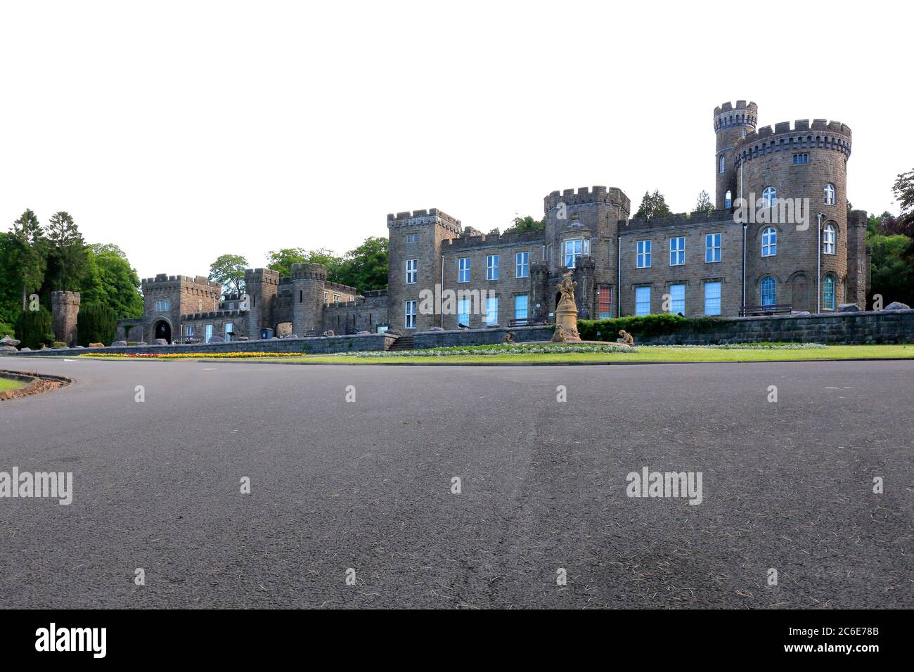 View of Cyfarthfa Castle in Merthyr Tydfil Stock Photo - Alamy