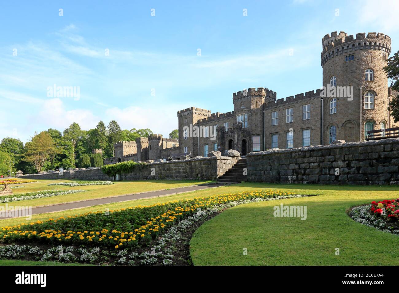 View of Cyfarthfa Castle in Merthyr Tydfil Stock Photo - Alamy