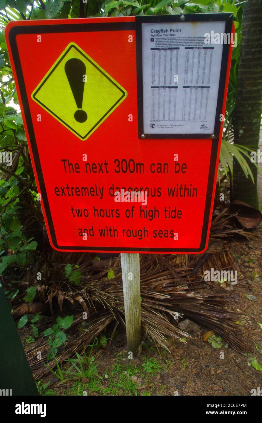 warning sign.l Heaphy track Great Walks. Alternative Te Araroa Trail ...