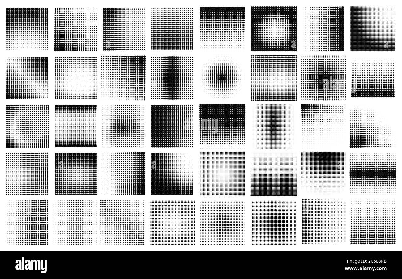 Halftone background in shape Cut Out Stock Images & Pictures - Alamy