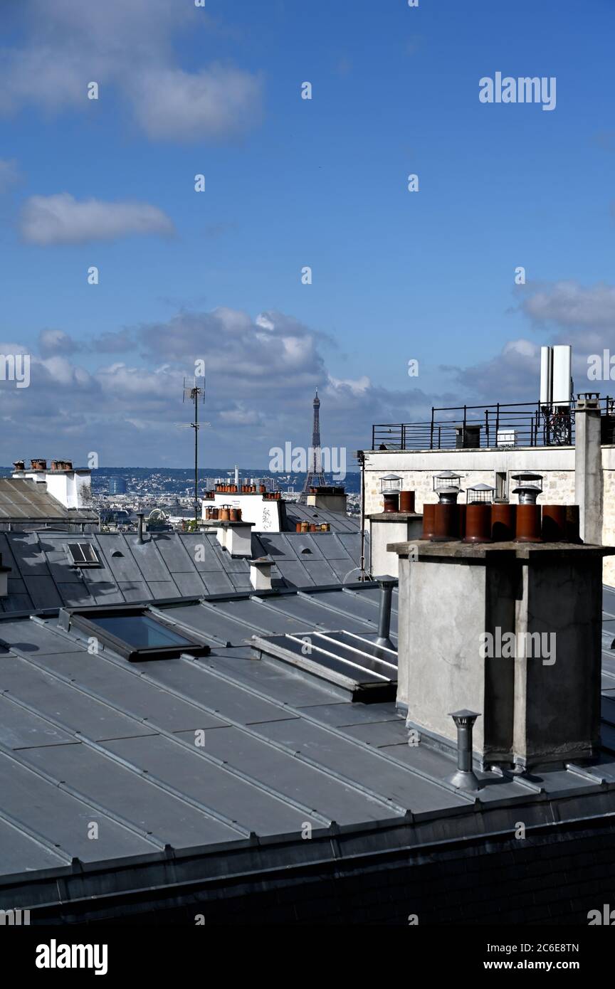 Panorama skyline paris roofs aerial hi-res stock photography and images ...