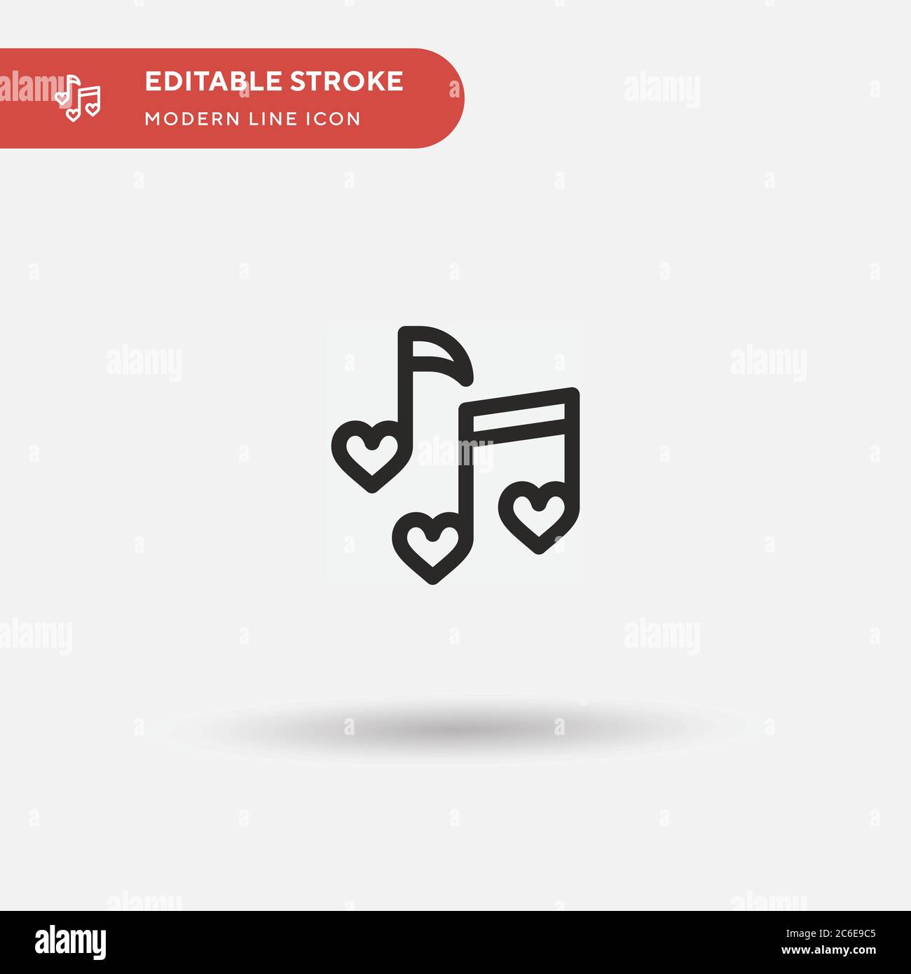 Ballad Simple vector icon. Illustration symbol design template for web ...