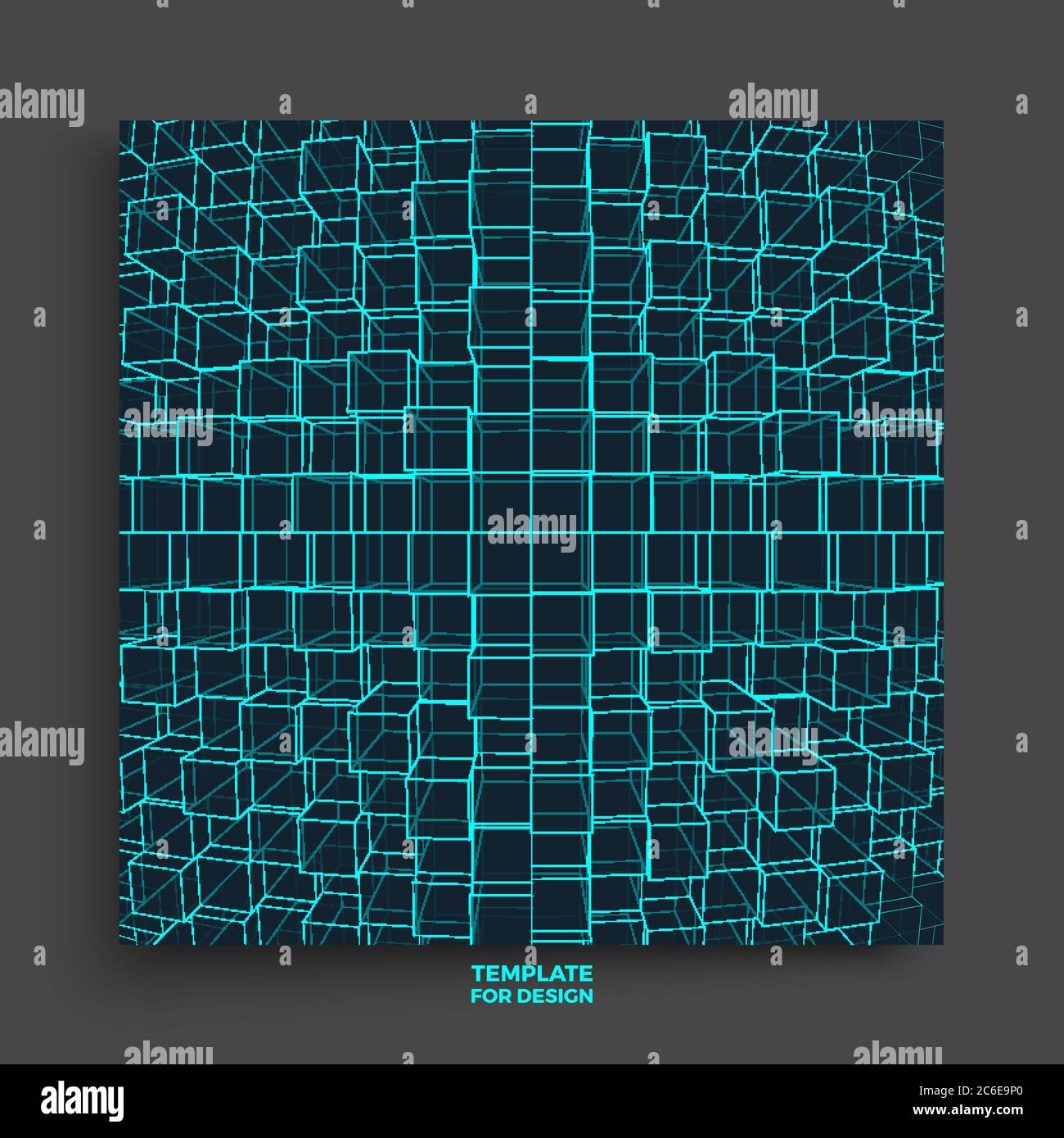 Lattice structure. Science or technology background. Graphic design. 3d ...