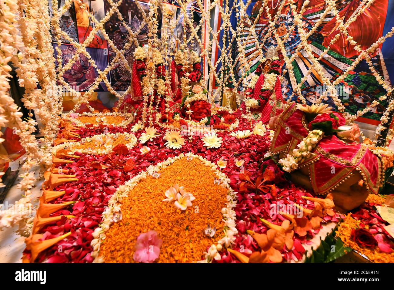 Beawar, Rajasthan, India, July 6, 2020: A stone sculpture of Lord Shiva ...