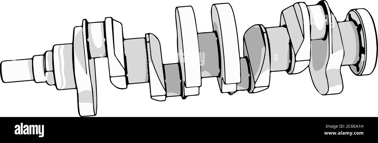 crankshaft vector on a white background Stock Vector Image & Art - Alamy