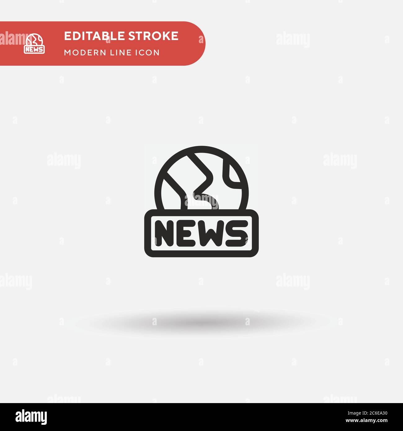 News Simple vector icon. Illustration symbol design template for web ...