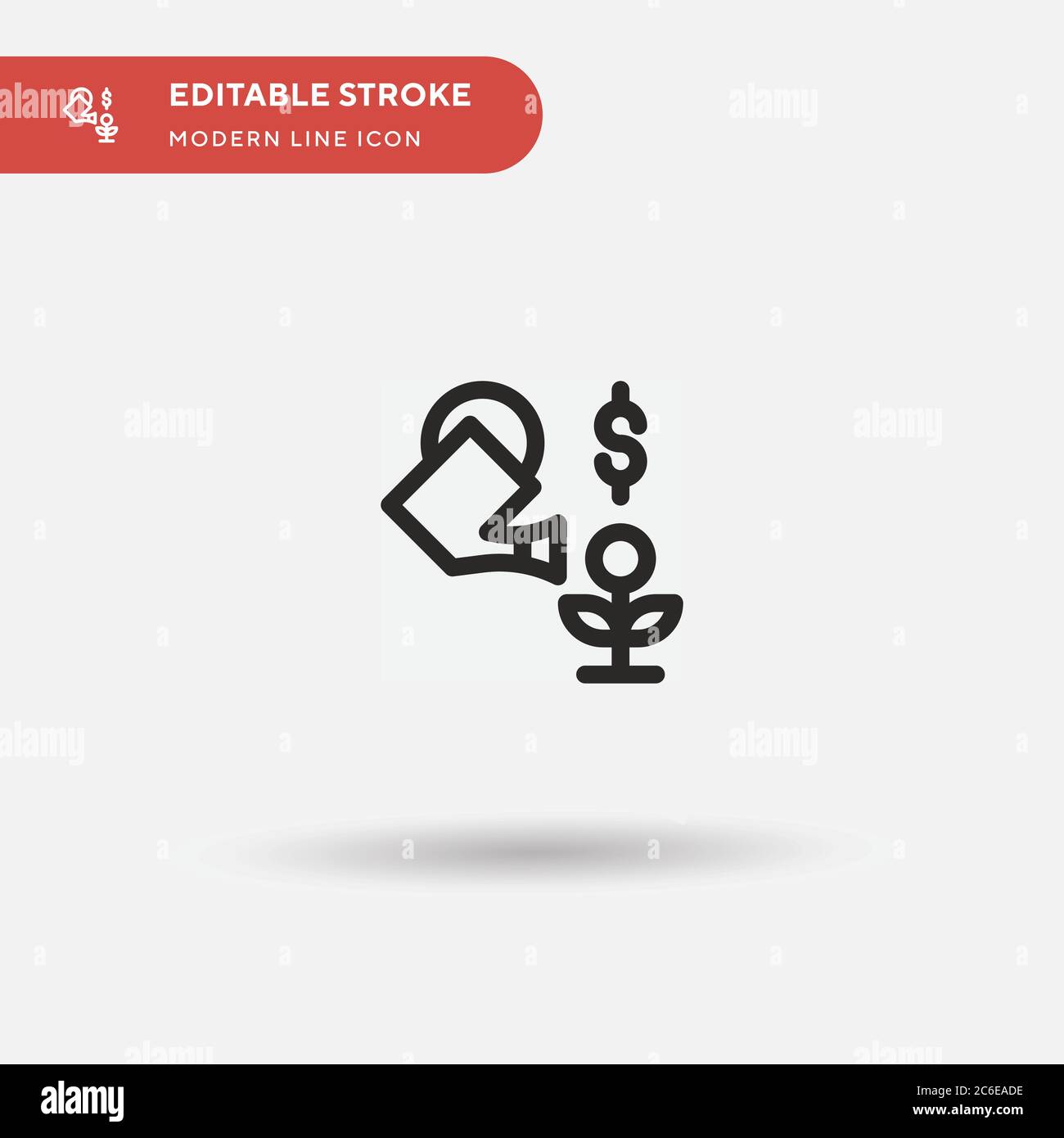 Growth Simple vector icon. Illustration symbol design template for web ...