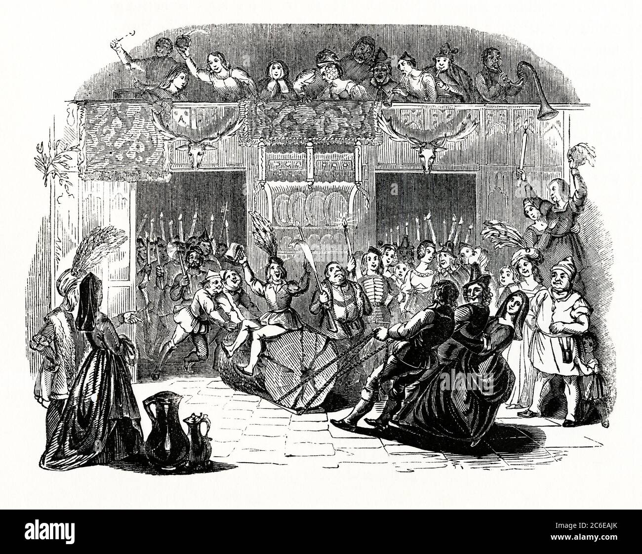 Burning a yule log uk hi-res stock photography and images - Alamy