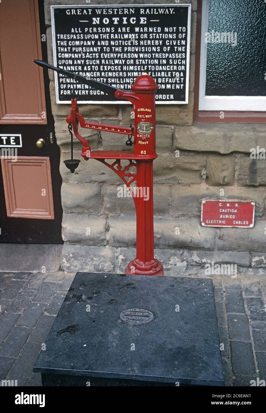 Hampton Loade station weighing scales on the Severn Valley Heritage ...
