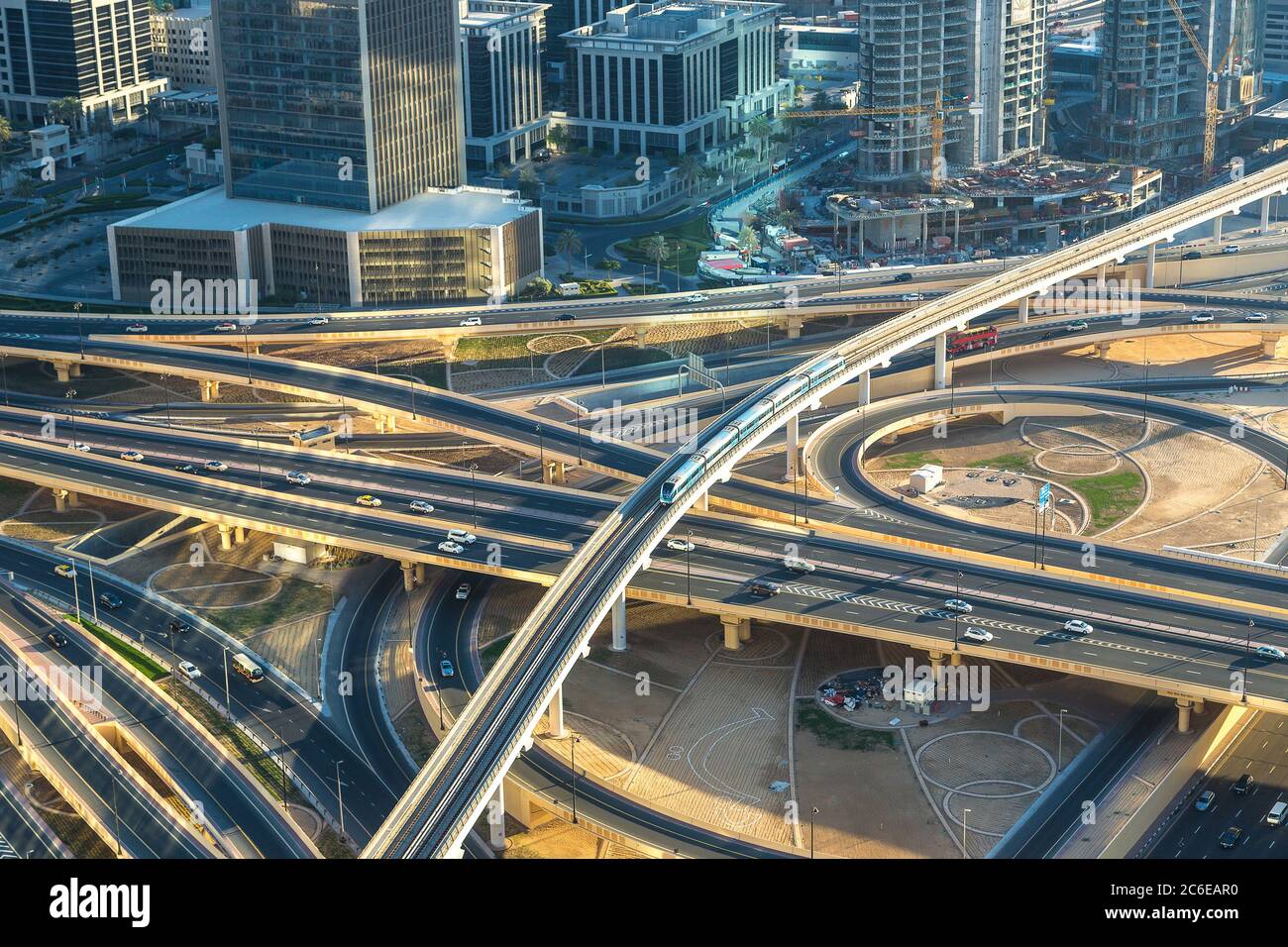 Modern road intersection in dubai hi-res stock photography and images ...