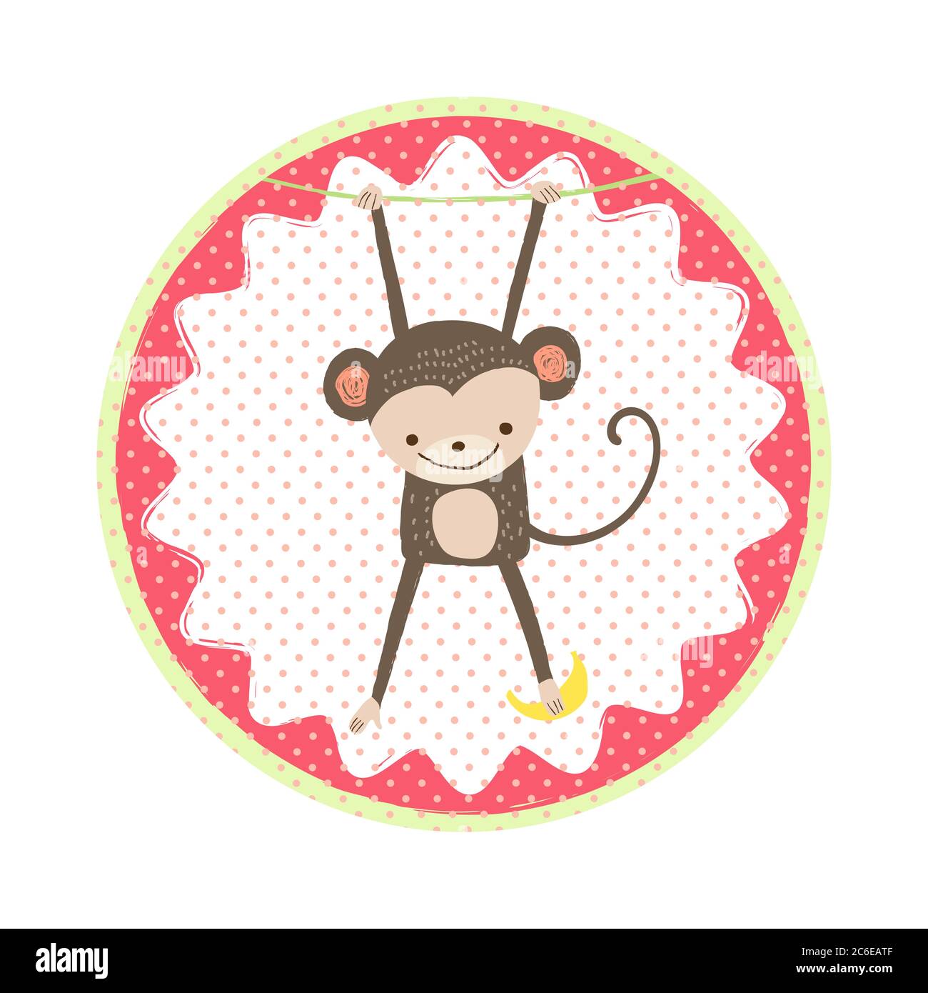 Monkey badge emblem Stock Vector Image & Art - Alamy