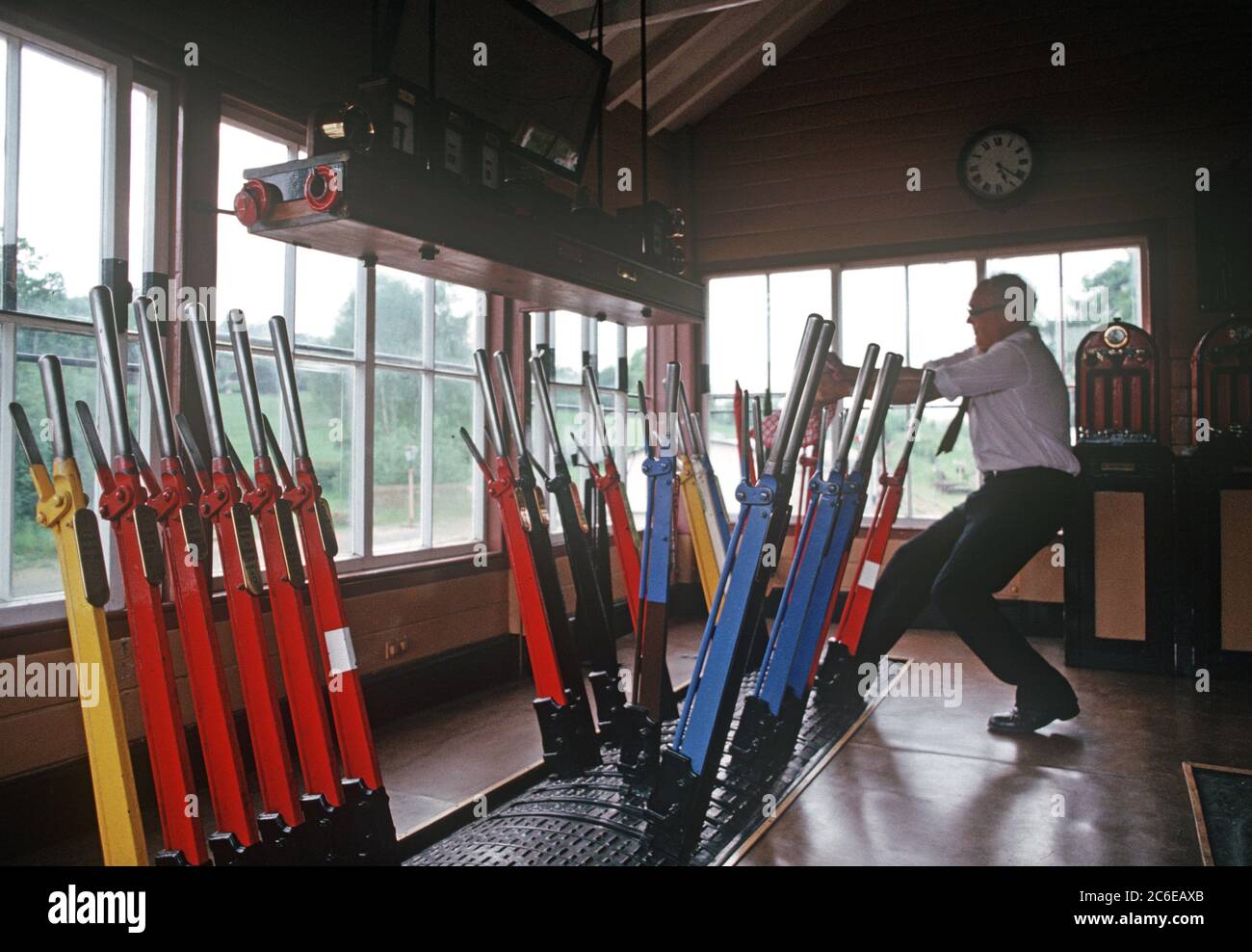 Arley Signal box on the Severn Valley Heritage Railway, Shropshire ...