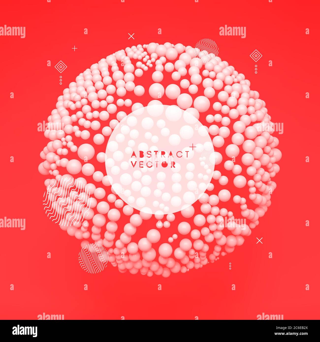 Sphere. 3d abstract spheres composition. Futuristic technology style ...