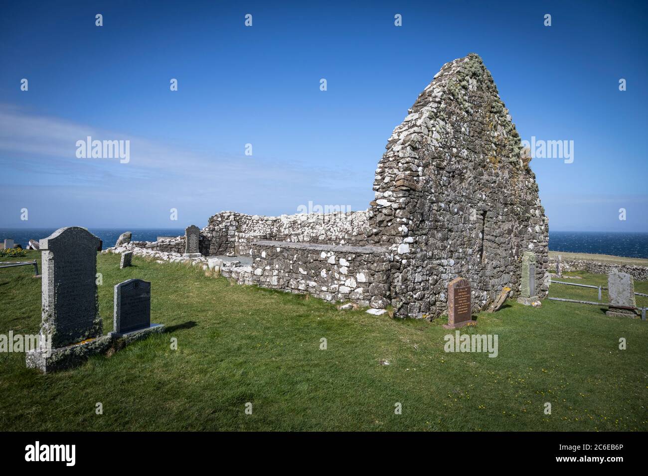 The ruins of Trumpan church, Isle of Skye, where in 1578, Clan ...