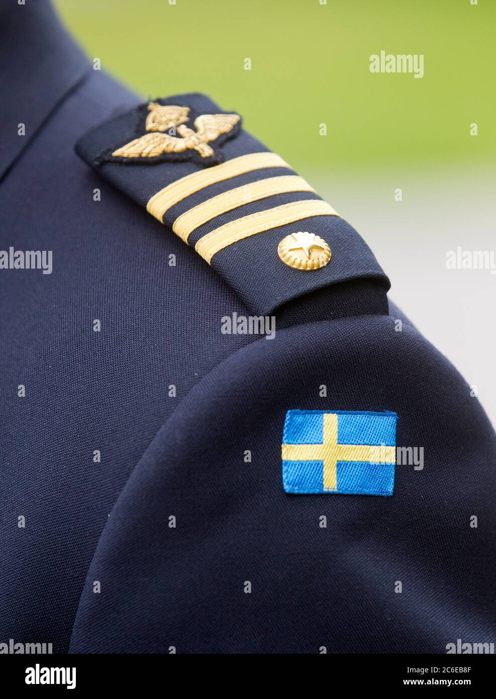 An officer in the Swedish Armed Forces.Photo Jeppe Gustafsson Stock ...