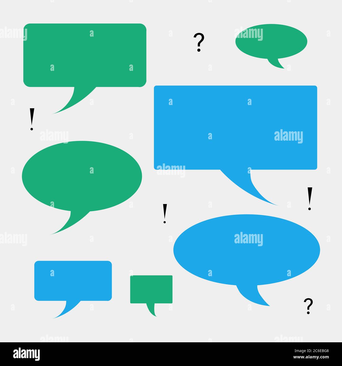 Message box Template. Place your own text in the message boxes. Vector ... Message box Template. Place your own text in the message boxes. Vector ...