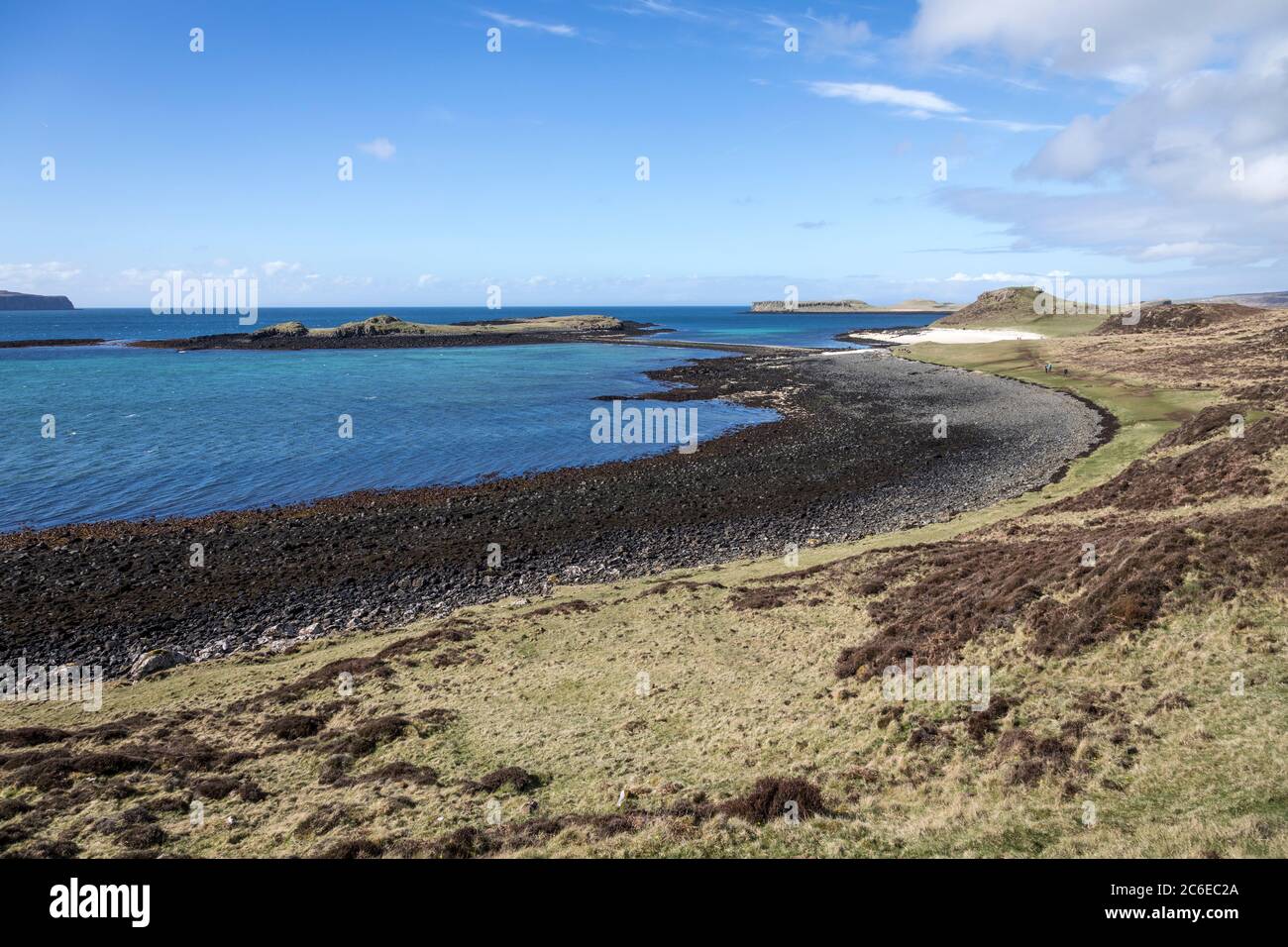On the shores of Loch Dunvegan, Coral Beach looks out towards the ...