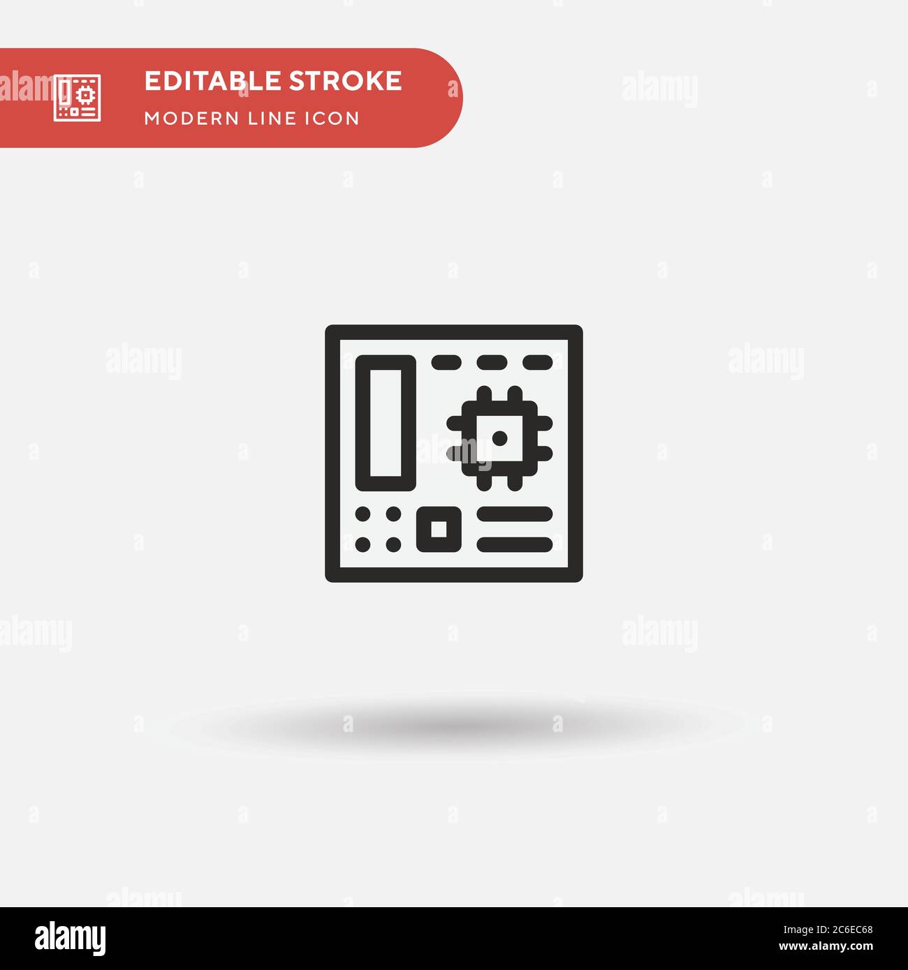 Chip Simple vector icon. Illustration symbol design template for web ...