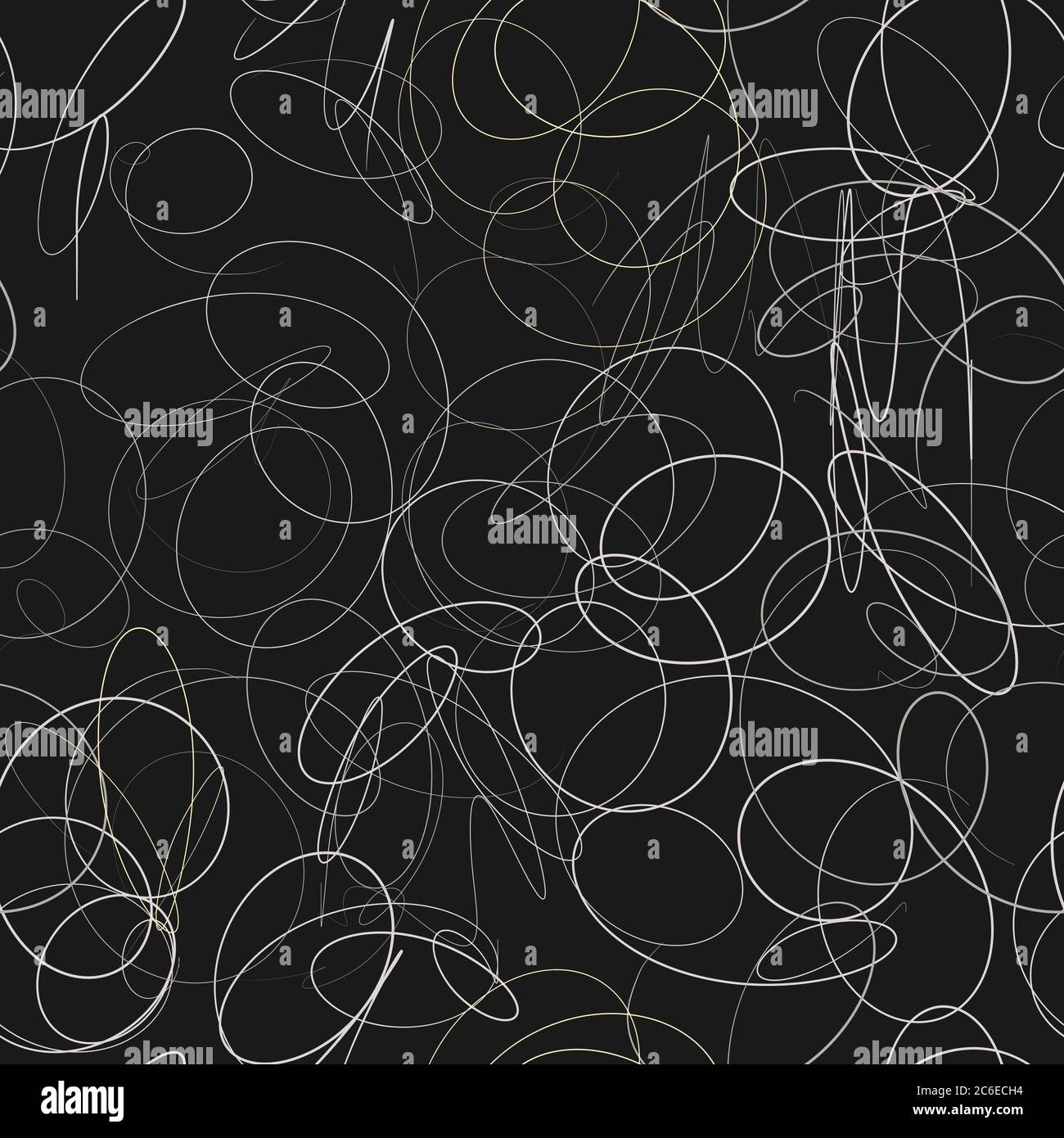 Scribble ink pen strokes effect seamless pattern. Vector illustration ...