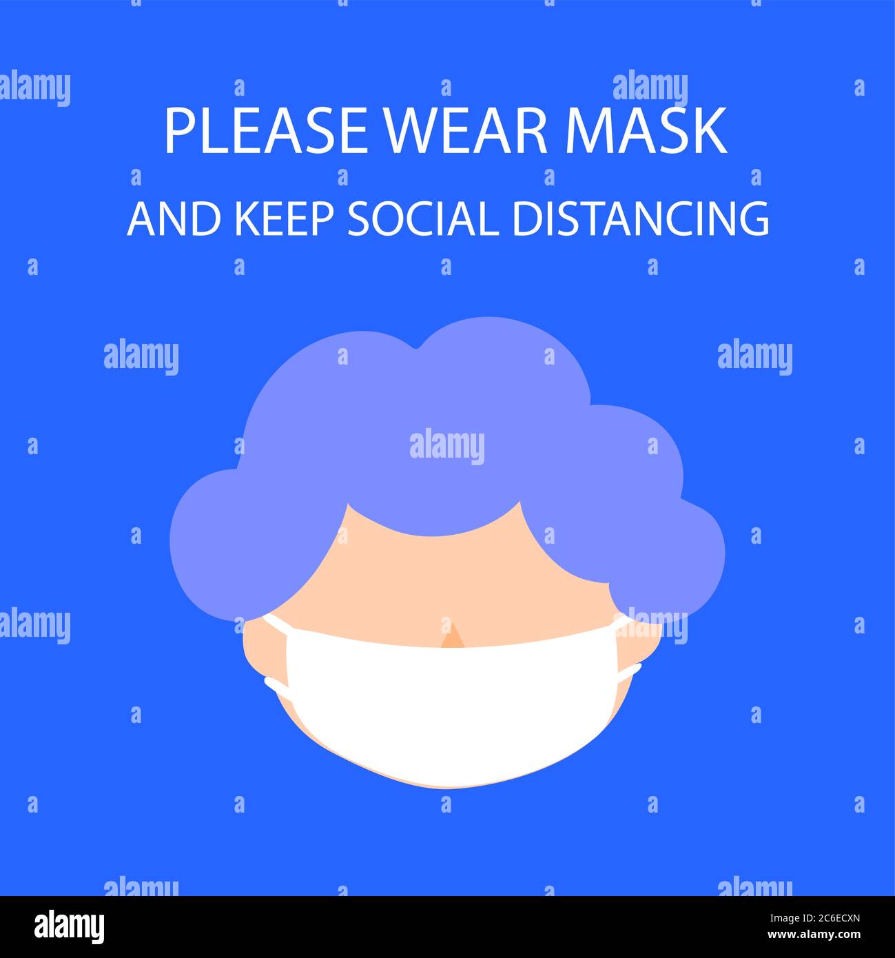 No Mask No Entry Policy Sign. Masked shopping Illustration. Safety ...