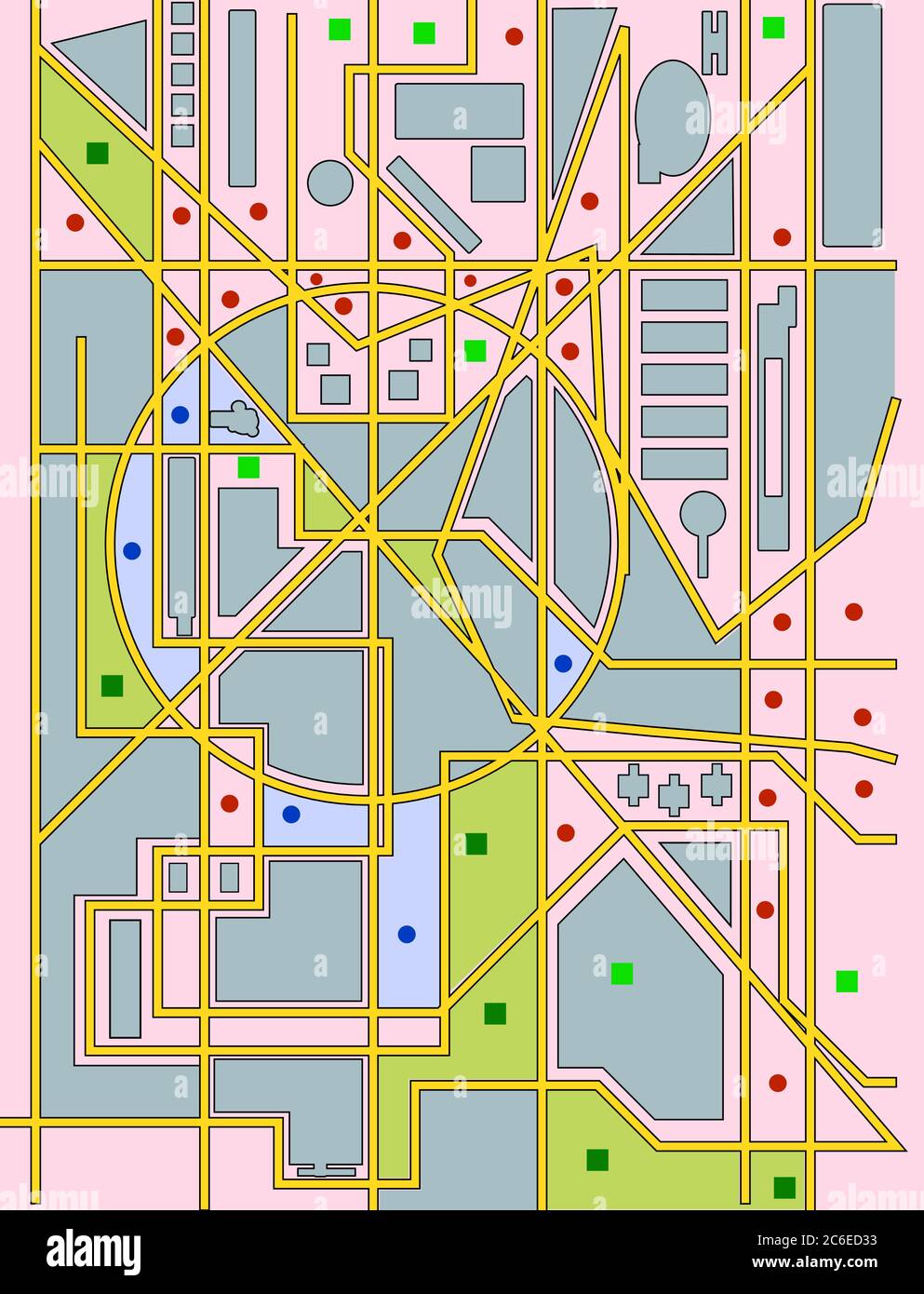 City map, vector illustration Stock Vector Image & Art - Alamy
