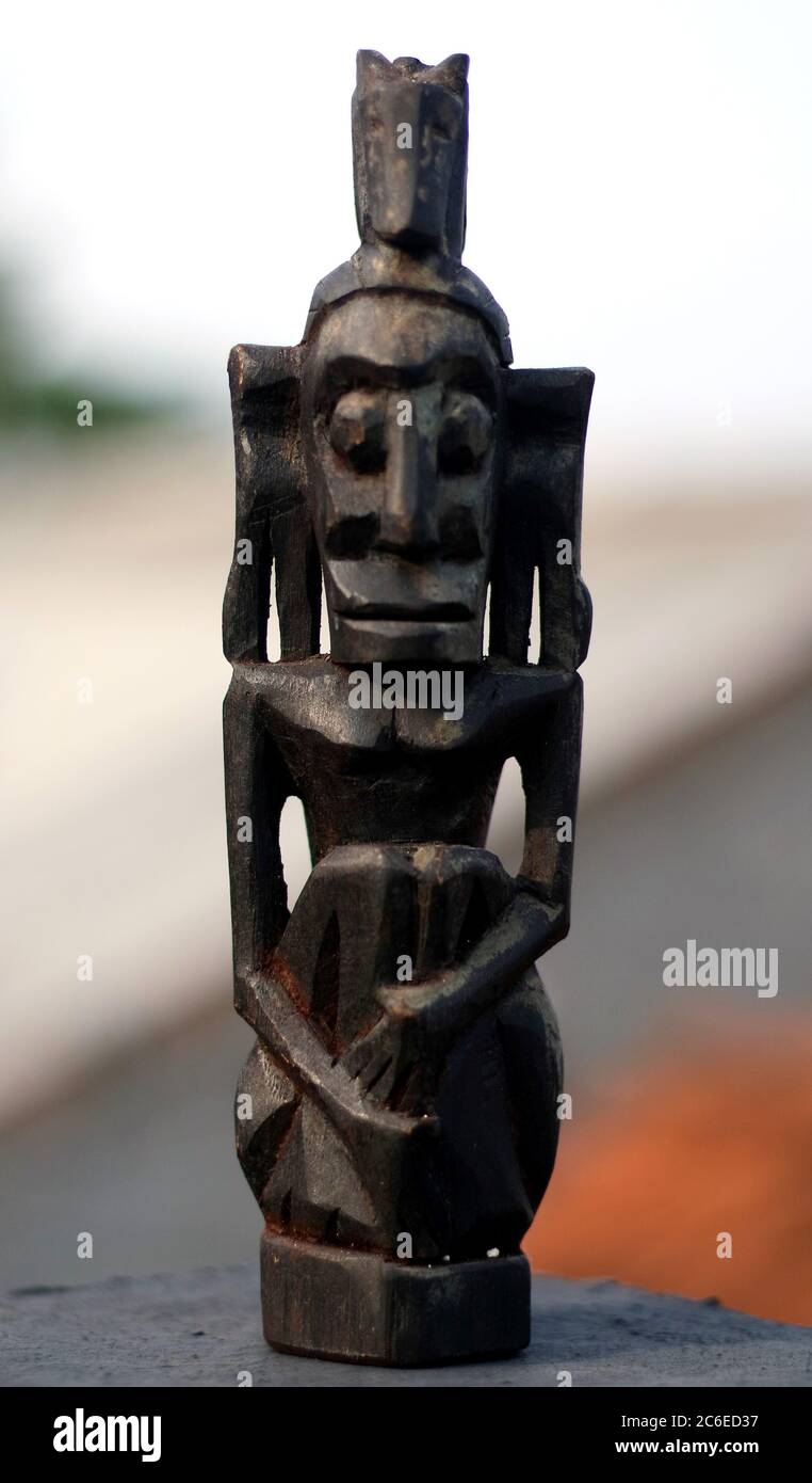 Depok, Indonesia - November 6, 2018: Vintage Asmat Carved Sculpture ...
